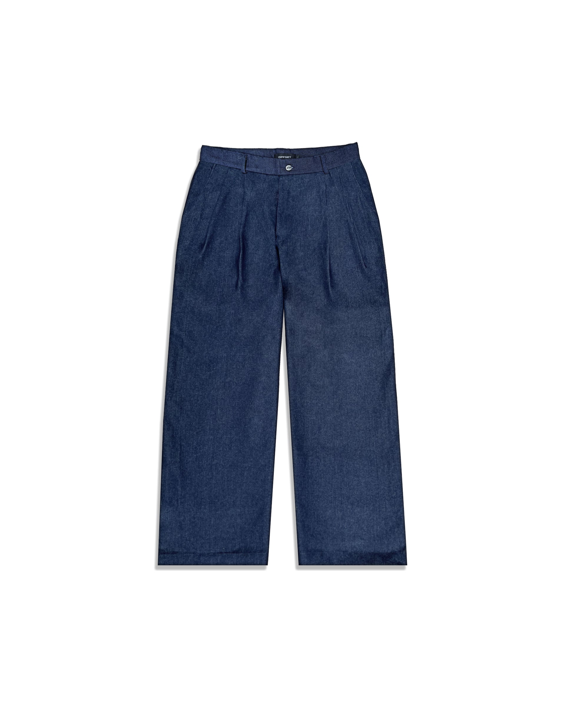 Pleated Trouser (Denim) – O F F S E T